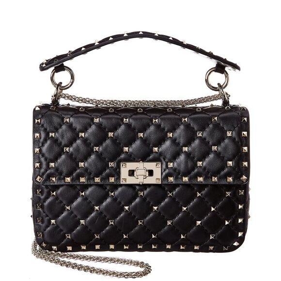 Valentino | Bags | Valentino Rockstud Spike Medium Leather Shoulder Bag ...